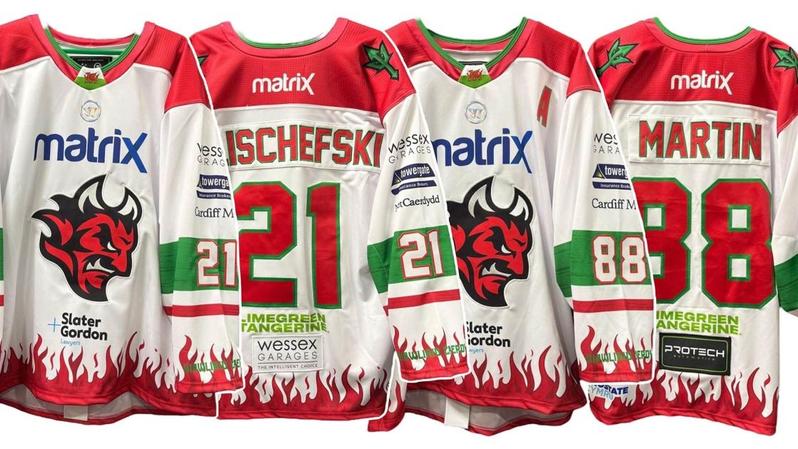 Official Cardiff Devils Website | Win Olischefski or Martin's game worn ...