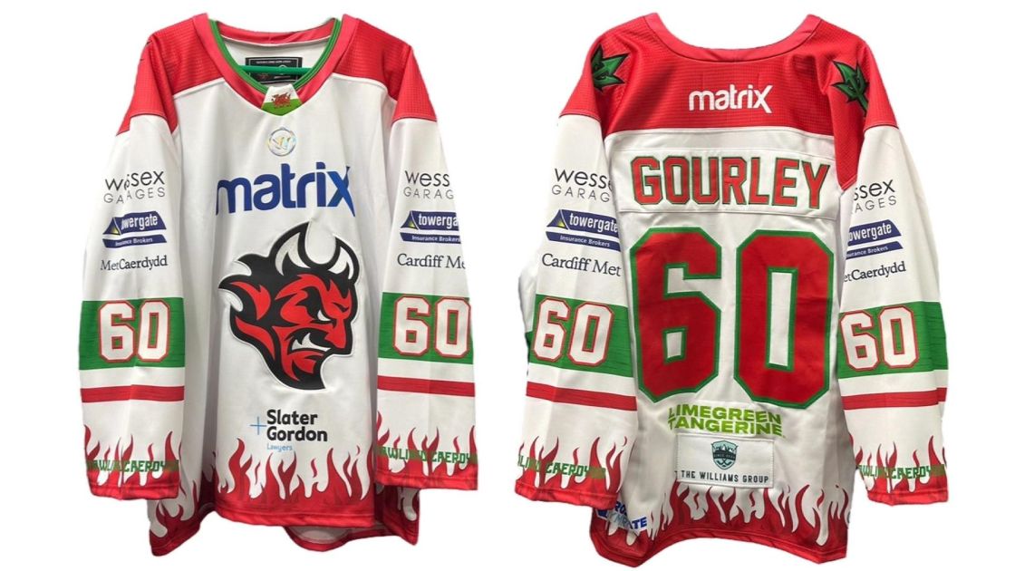 Official Cardiff Devils Website | Win Jarrod Gourley's game worn jersey